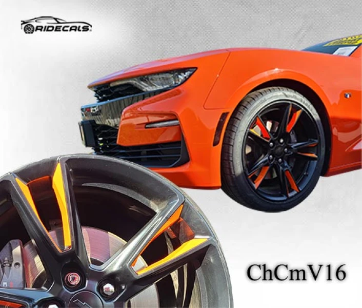 Chevrolet Camaro 20" rim decals ChCmV16 | Ridecals