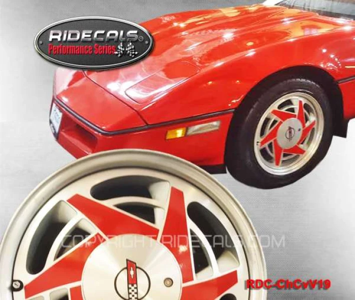 Chevrolet Corvette 17" rim decals - ChCvV19 | Ridecals