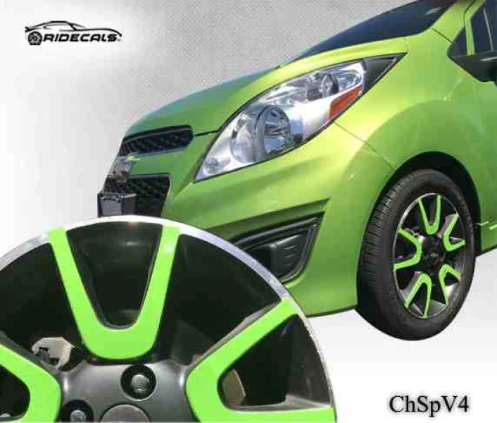 Chevrolet Spark 15" rim decals ChSpV4 | Ridecals
