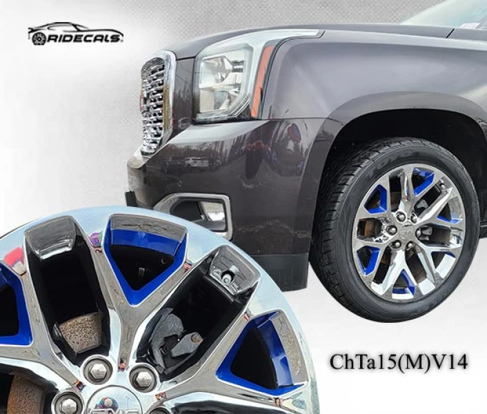 Chevrolet Tahoe 22" rim decals ChTa15(M)V14 | Ridecals