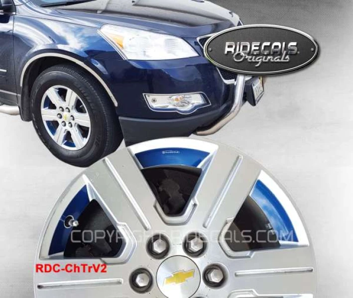Chevrolet Traverse 18" rim decals ChTrV2 | Ridecals