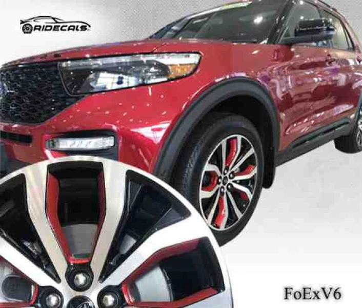 Ford Explorer 20" rim decals FoExV6 | Ridecals