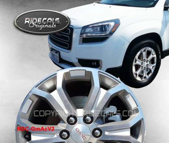 GMC Acadia 19" rim decals GmAcV2 | Ridecals