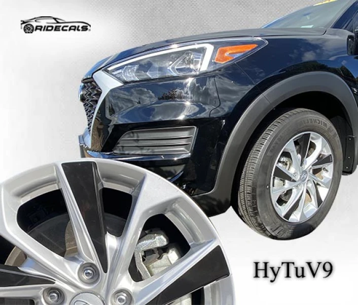 Hyundai Tucson 17" rim decals HyTuV9 | Ridecals