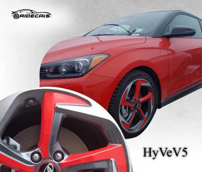 Hyundai Veloster 17" rim decals HyVeV5 | Ridecals