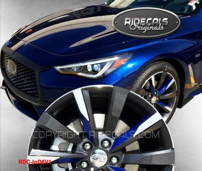 INFINITI Q60 19" rim decals InQ6V1 | Ridecals