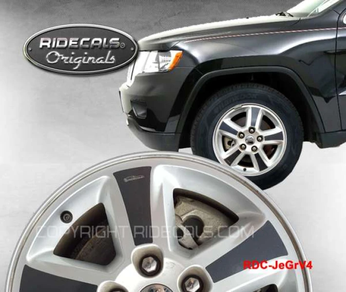 Jeep Grand Cherokee 16" rim decals JeGrV4 | Ridecals