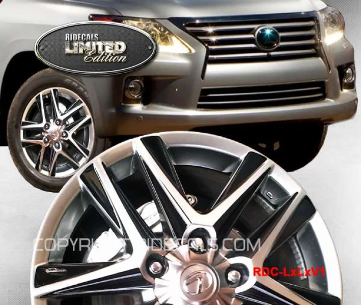 Lexus LX 570 20" rim decals LxLxV1 | Ridecals