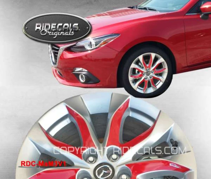 MAZDA 323 18" rim decals MaM3V1 | Ridecals