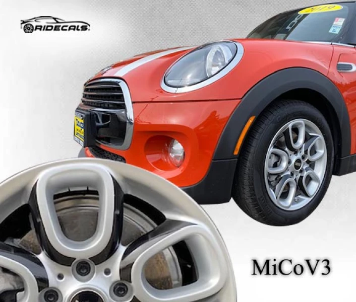 MINI Cooper 16" rim decals MiCoV3 | Ridecals
