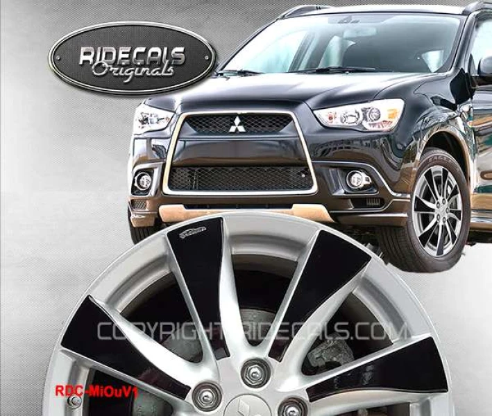Mitsubishi Outlander 18" rim decals MiOuV1 | Ridecals