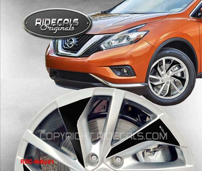Nissan Rogue 18" rim decals NiRoV10 | Ridecals