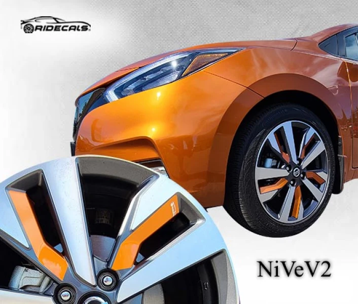 Nissan Versa 17" rim decals NiVeV2 | Ridecals