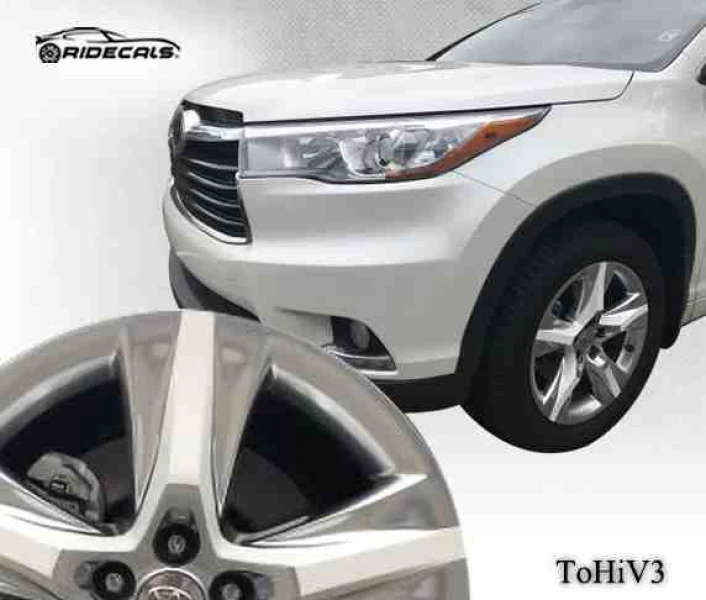 Toyota Highlander 19" rim decals ToHiV3 | Ridecals
